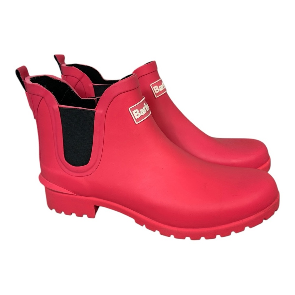 Barbour Wilton Chelsea Rain Boot Pink Punch Size Uk 7… - Gem